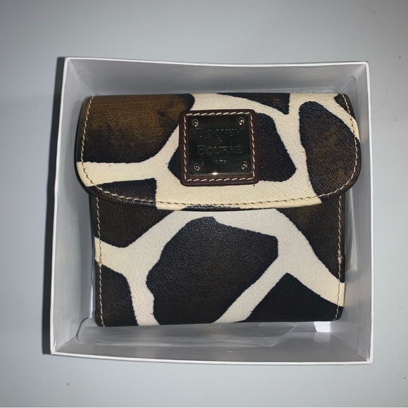 Bags | Dooney And Burke Giraffe Print Wallet Brand New Never Used ...